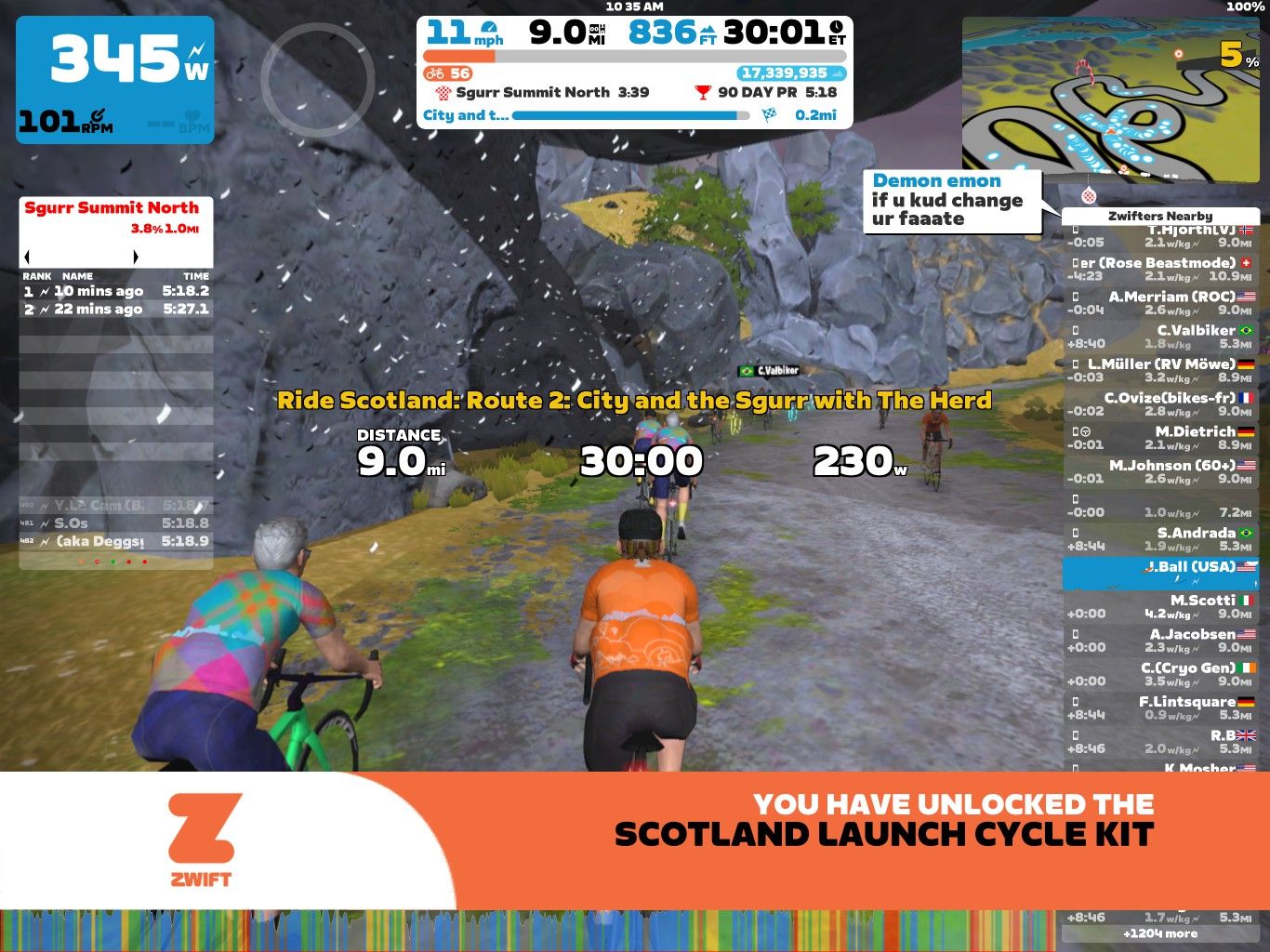 Zwift in Scotland (and London) – The Bike Crank