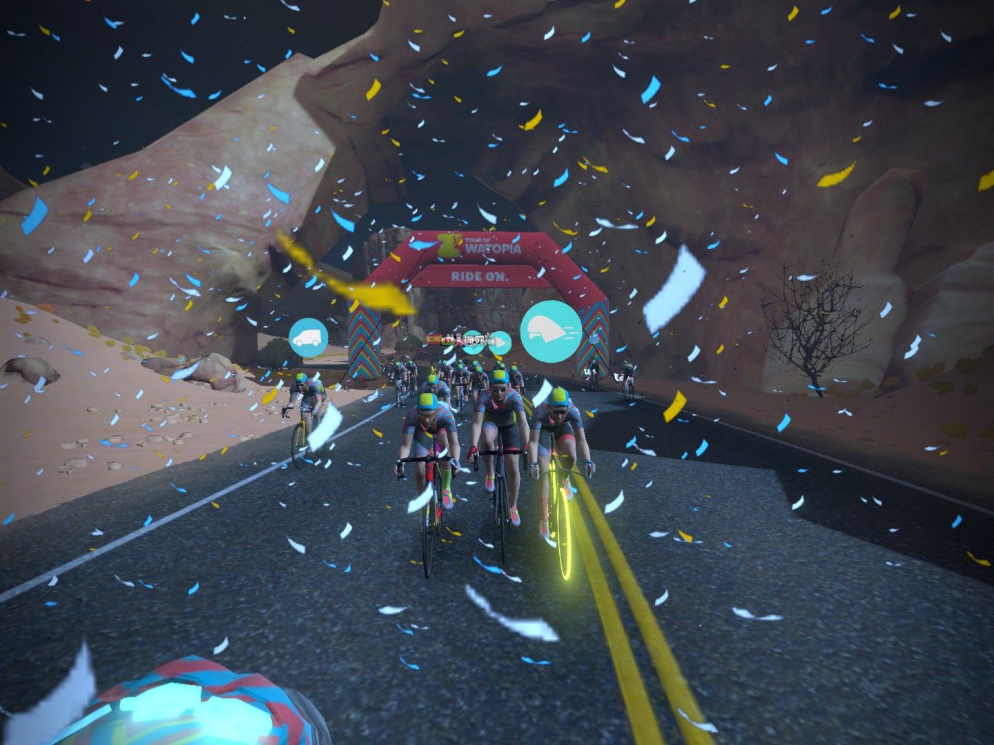 Tour of Watopia Stage 1 B ride – The Bike Crank