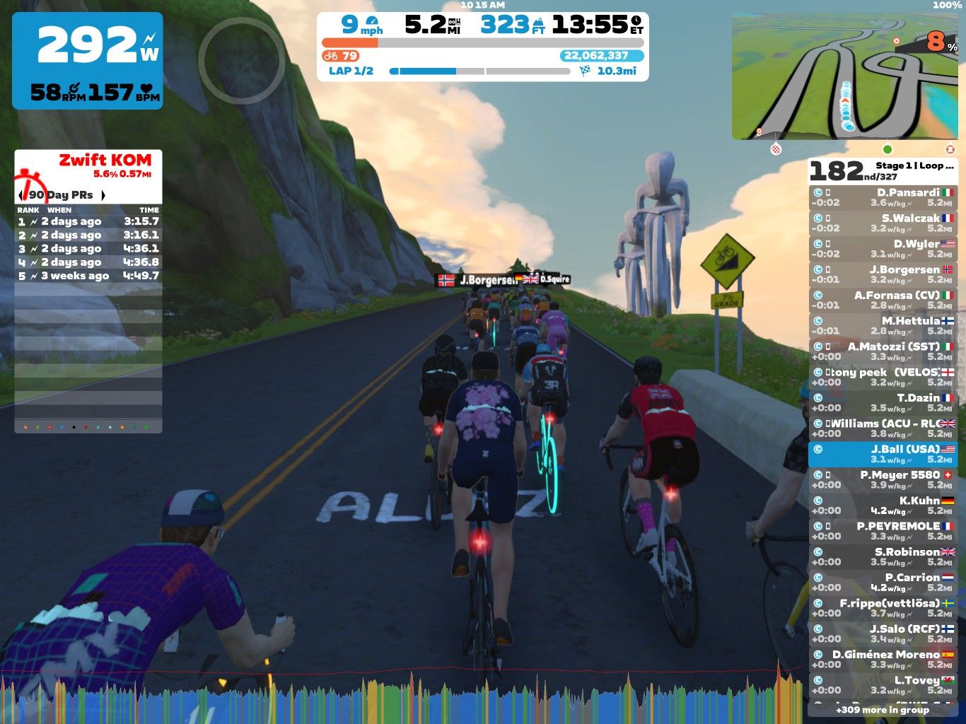 Zwift – Race: Loop de Loop – Sprint Race 1 |Zwift Games on Loop de Loop ...