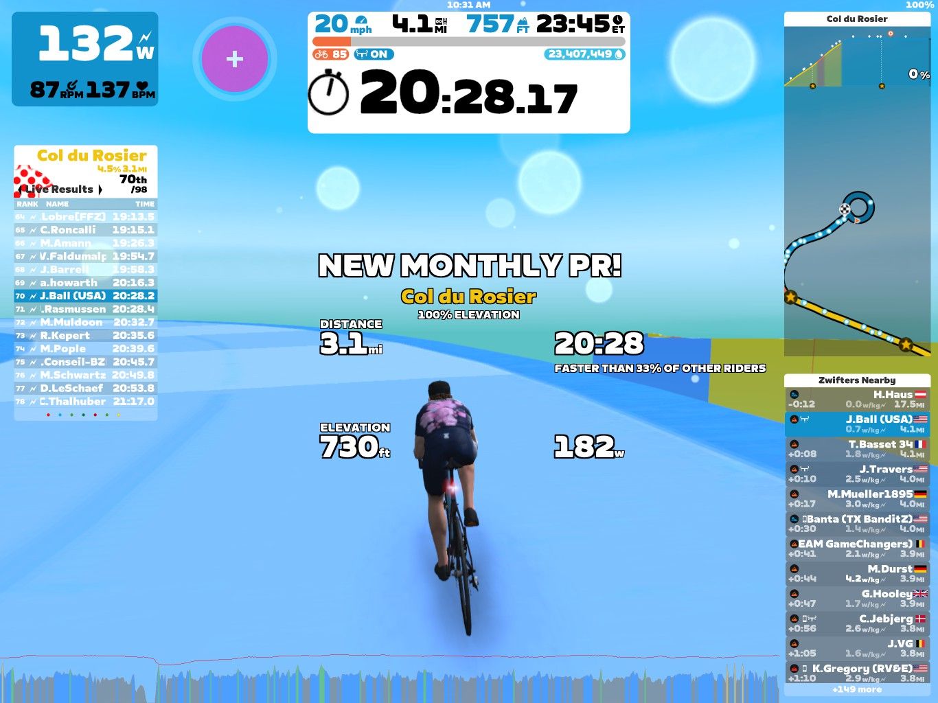 Zwift – Climb Portal: Col du Rosier at 100% Elevation in France – The ...