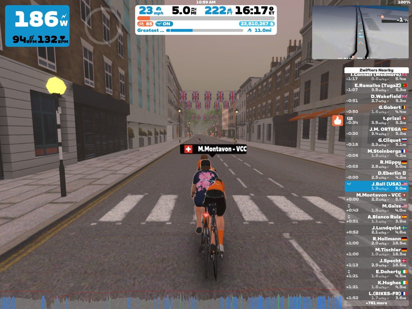 Zwift – Greatest London Loop in London – The Bike Crank